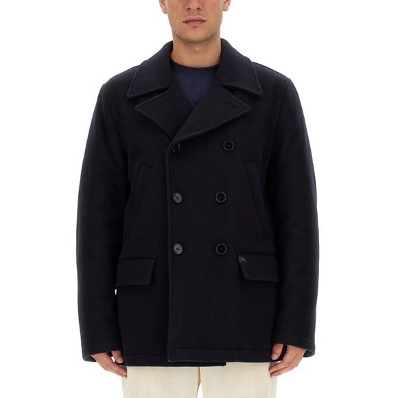 Fay | Jackets & Coats | Fay Doublebreasted Black Wool Coat Nwt | Poshmark